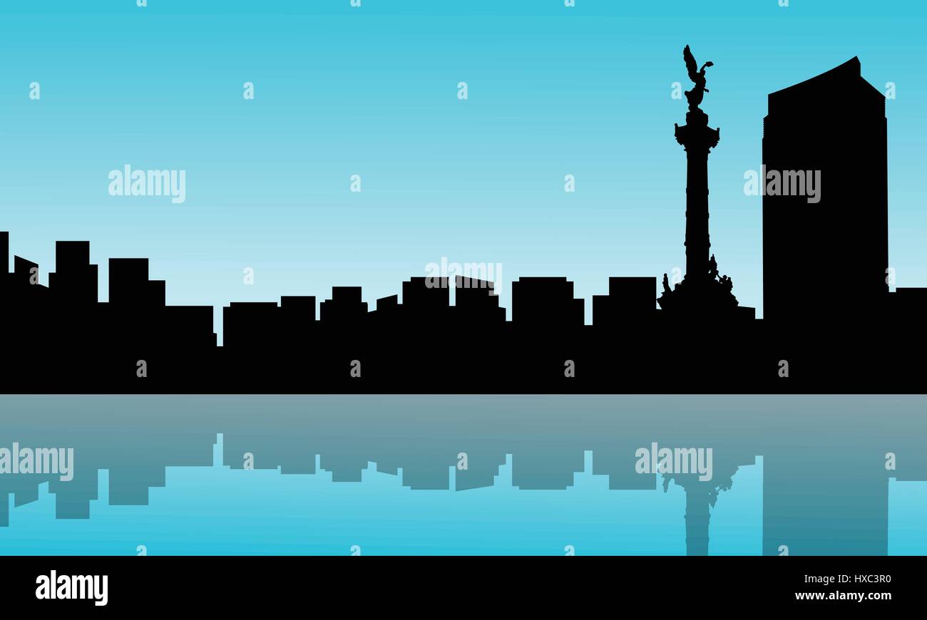 Mexico city reflection scenery hi-res stock photography and images - Alamy