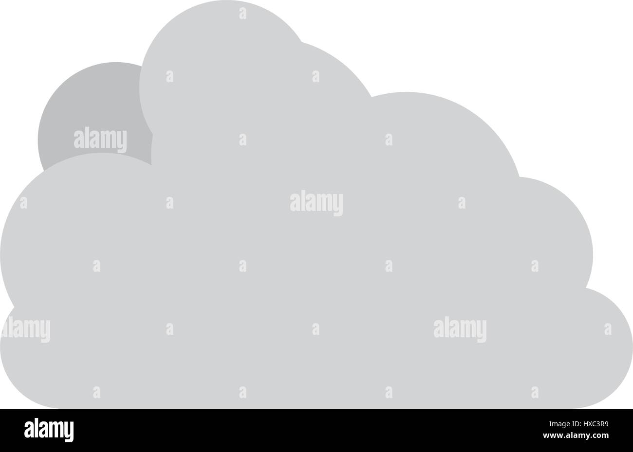 gray cloud tridimensional in cumulus shape Stock Vector Image & Art - Alamy