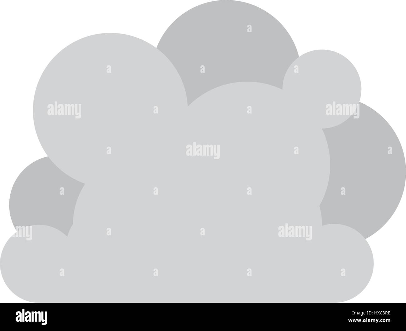 gray cloud tridimensional in cumulus shape Stock Vector Image & Art - Alamy