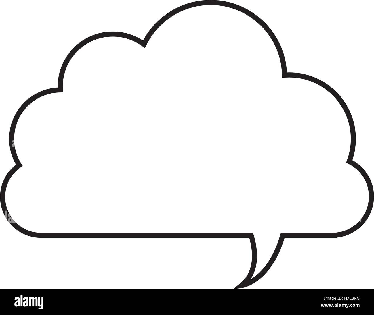 Vector speech clouds chat Black and White Stock Photos & Images - Alamy