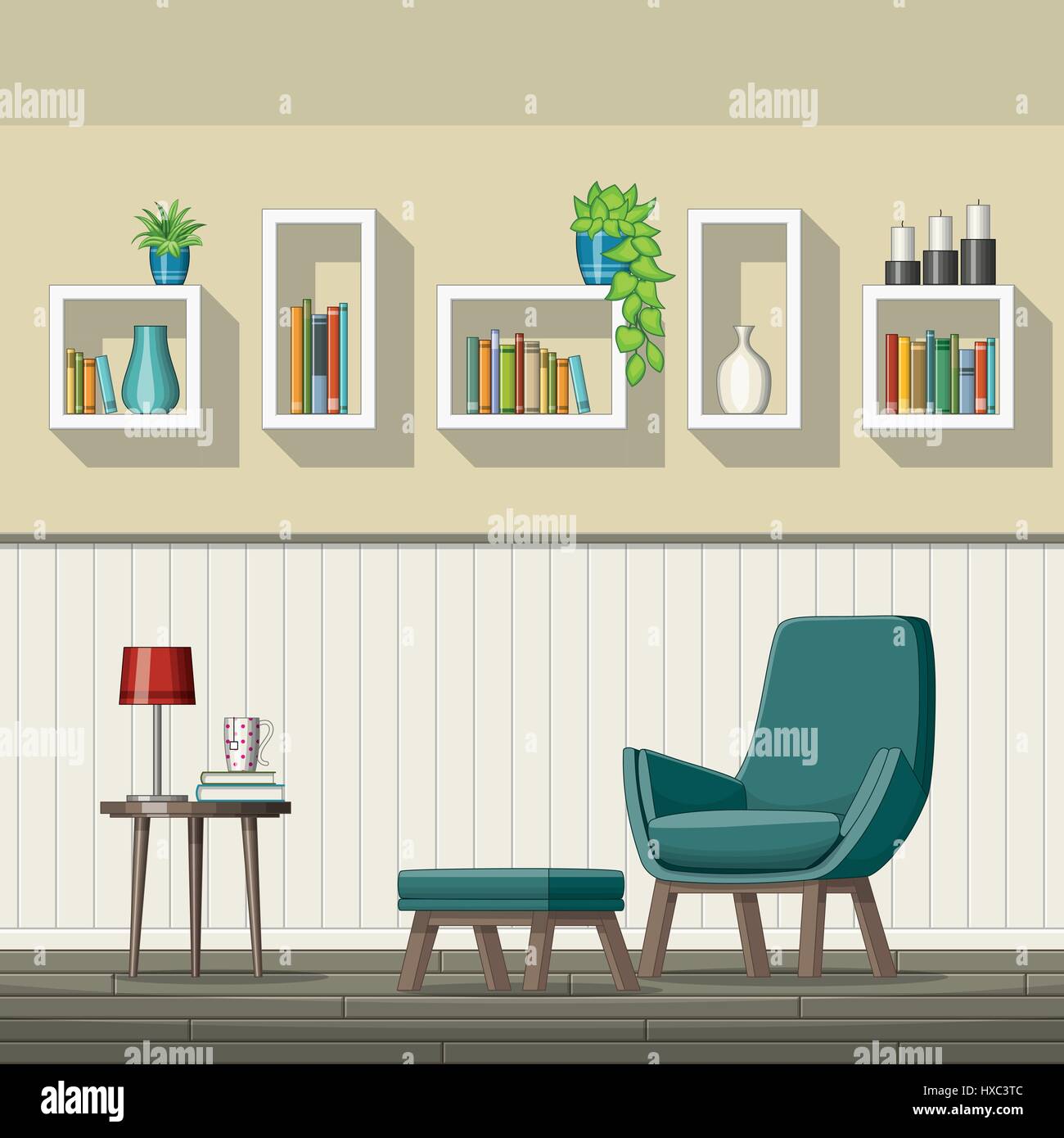 Cartoon room interior hi-res stock photography and images - Alamy
