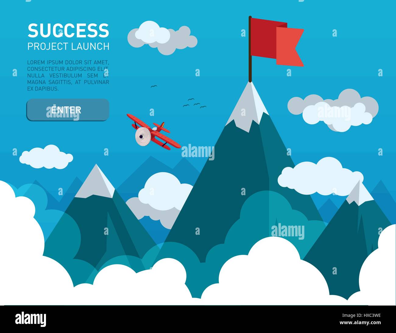 High mountain Stock Vector Images - Alamy