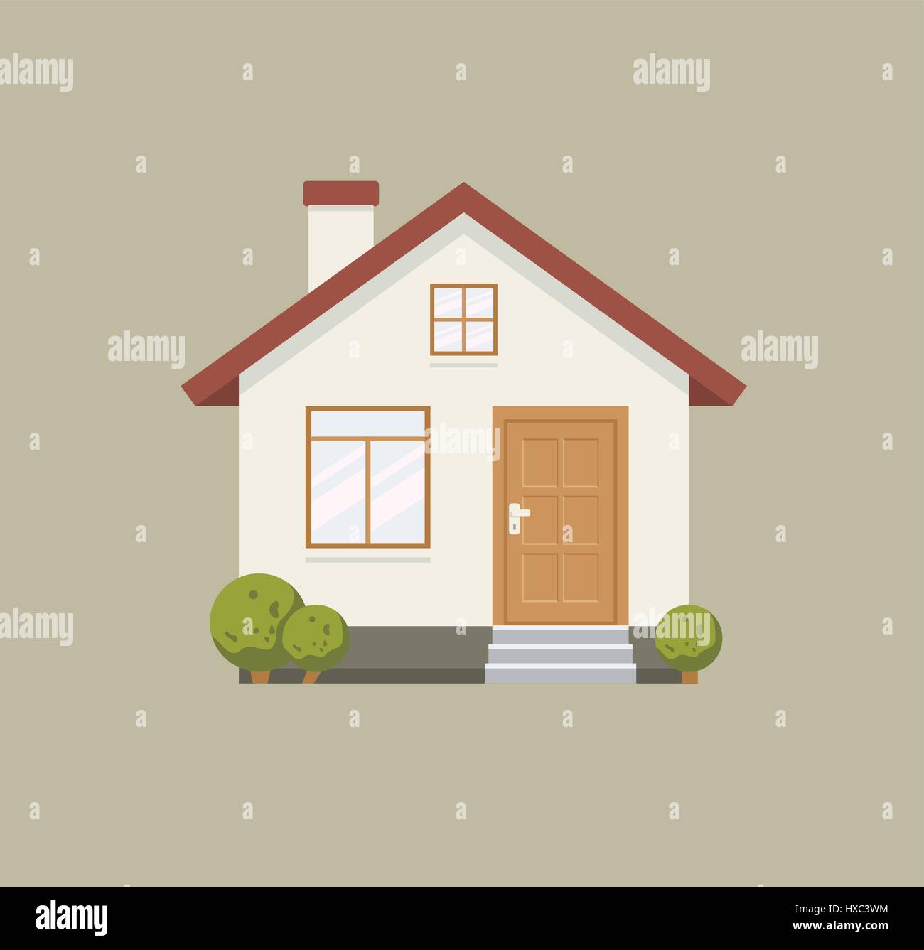 Rent vector flat home Stock Vector Images - Alamy