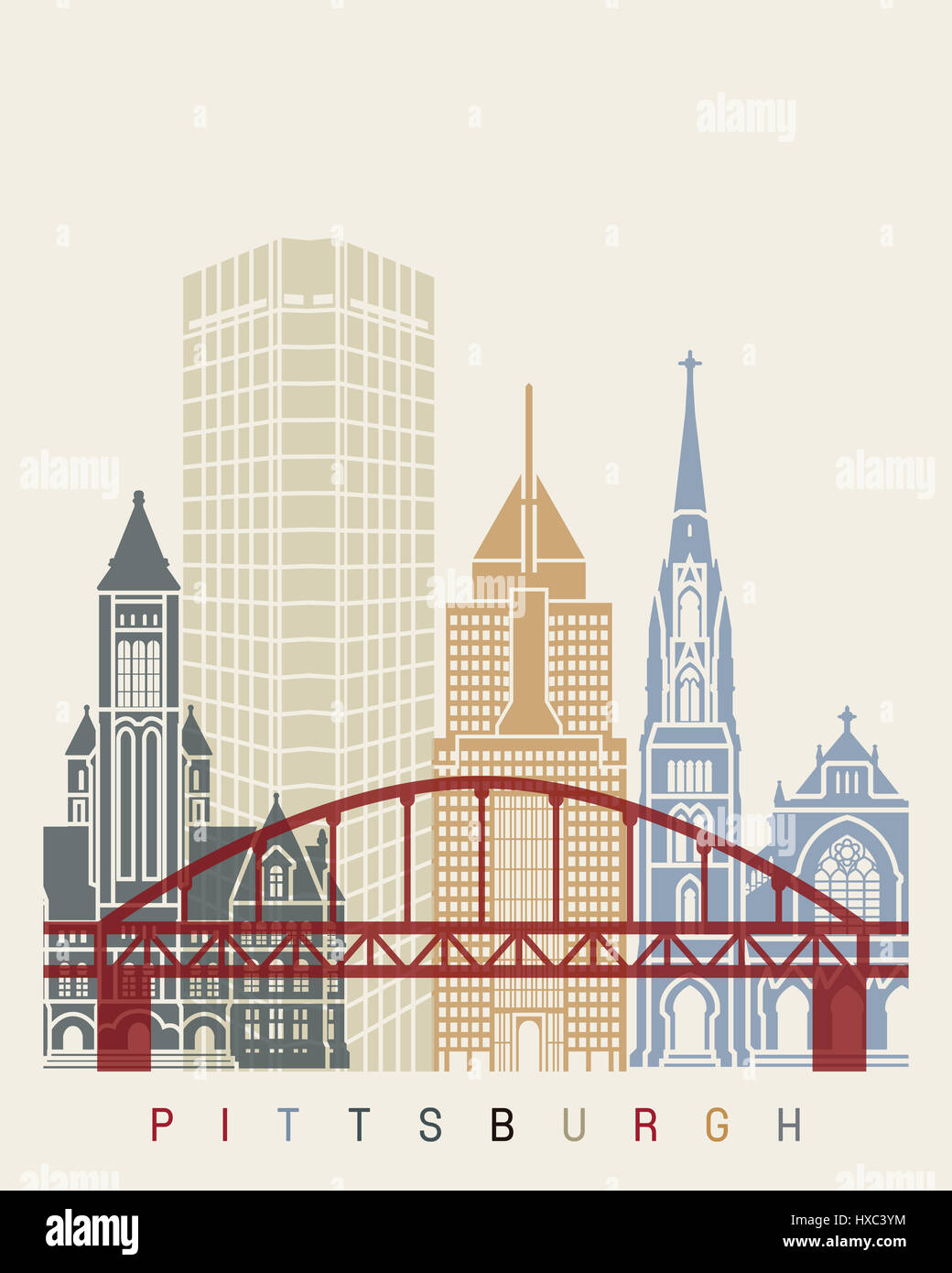 Pittsburgh poster hi-res stock photography and images - Alamy
