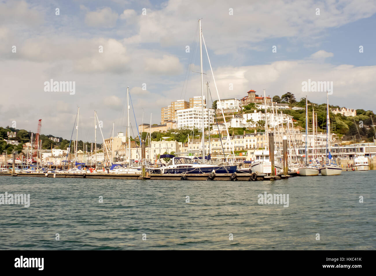 Images taken from a boat off Torquay, Devon UK Stock Photo - Alamy