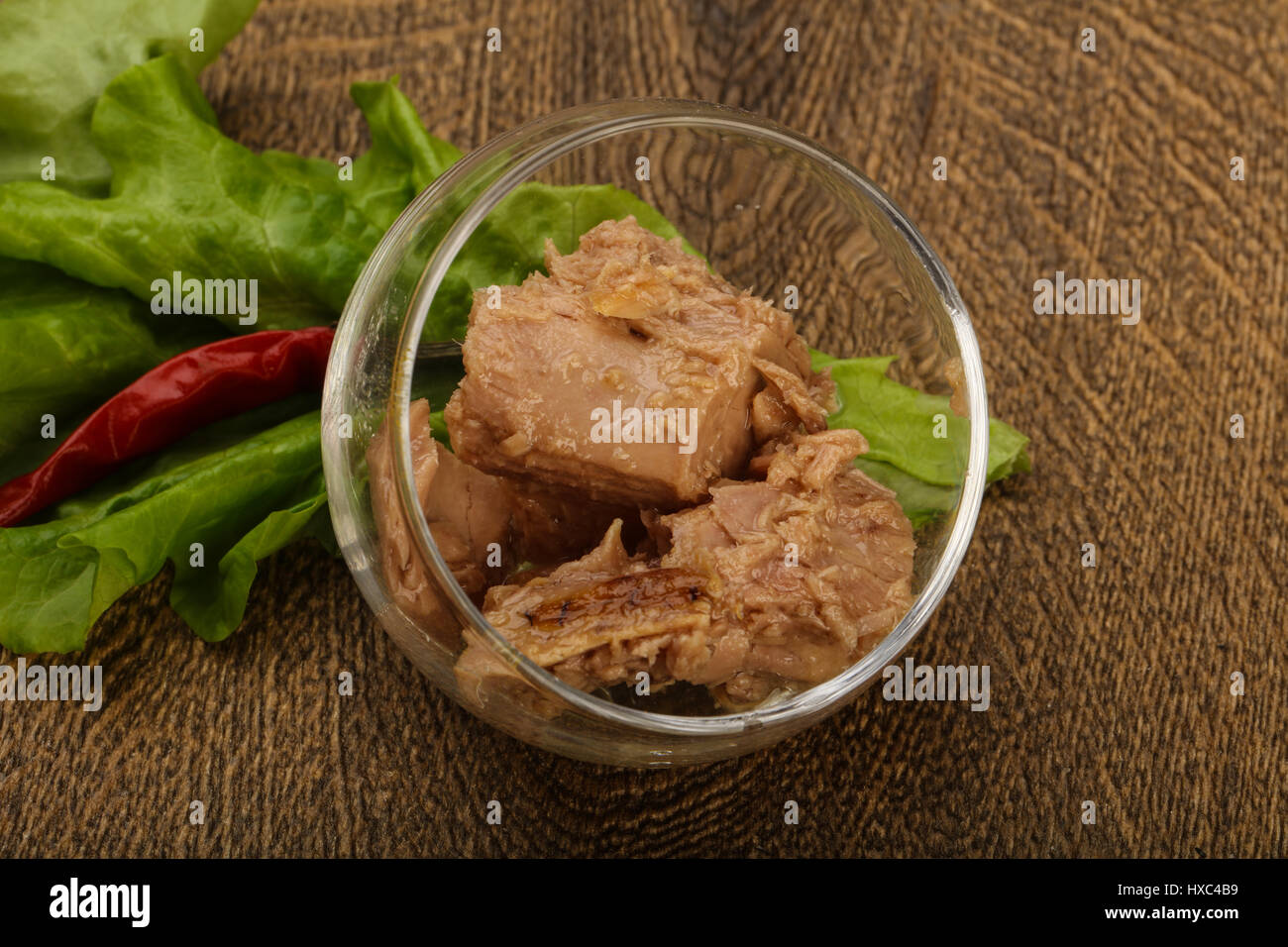 Canned tuna fish in the bowl ready for cooking Stock Photo - Alamy