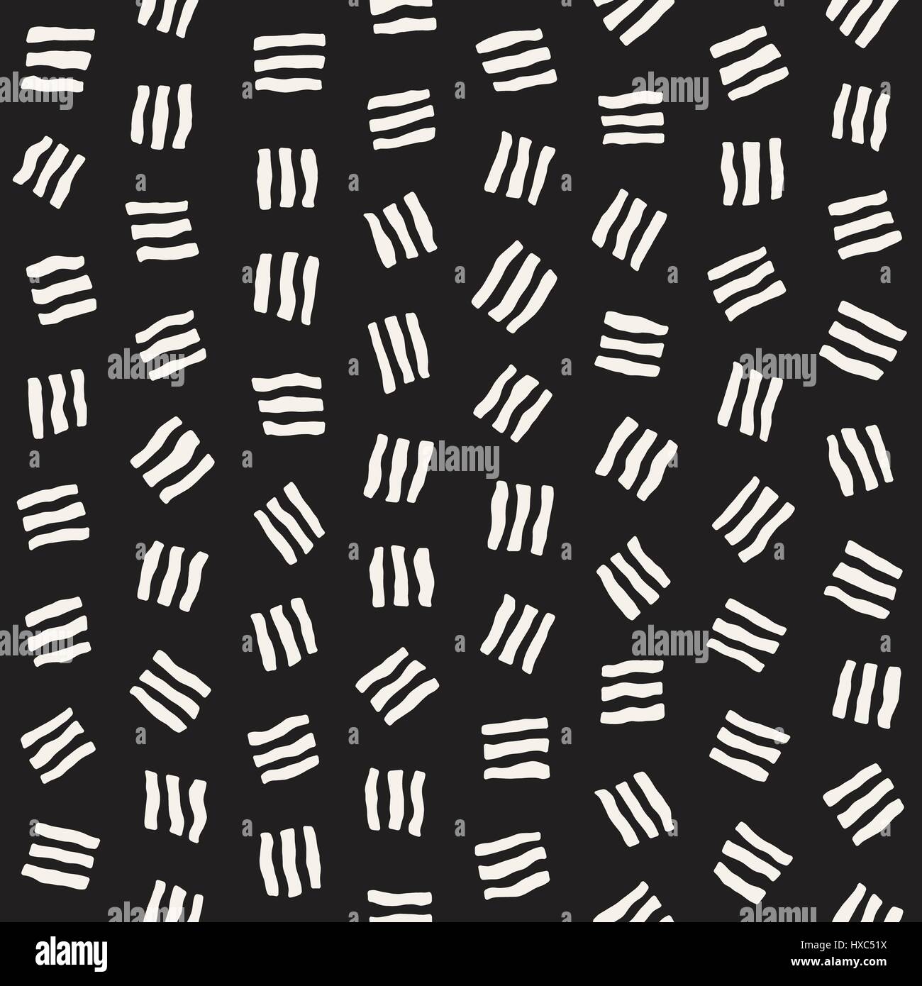 Vector Seamless Pattern. Abstract Background With Scattered Geometric ...