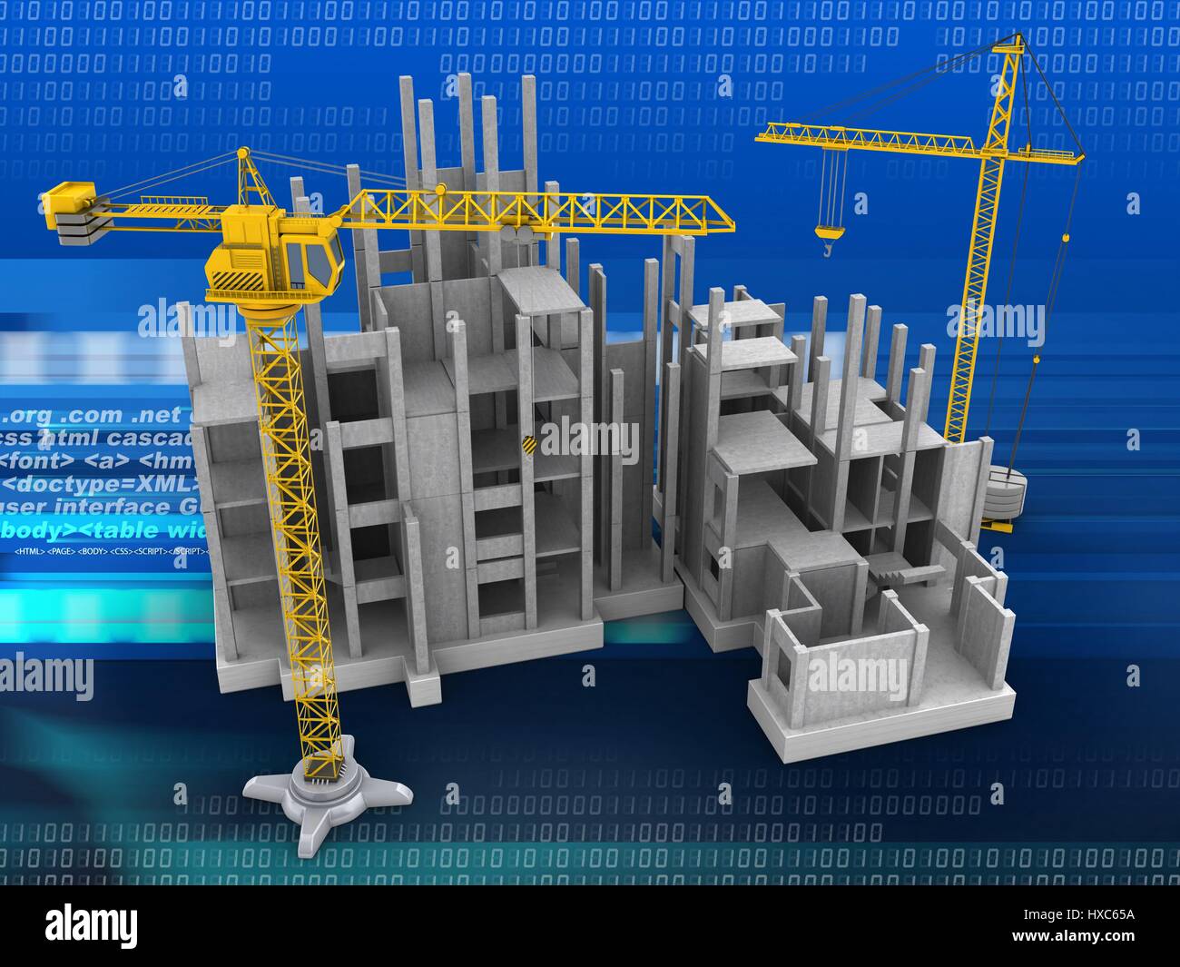 Internet Binary Code Crane High Resolution Stock Photography and Images ...