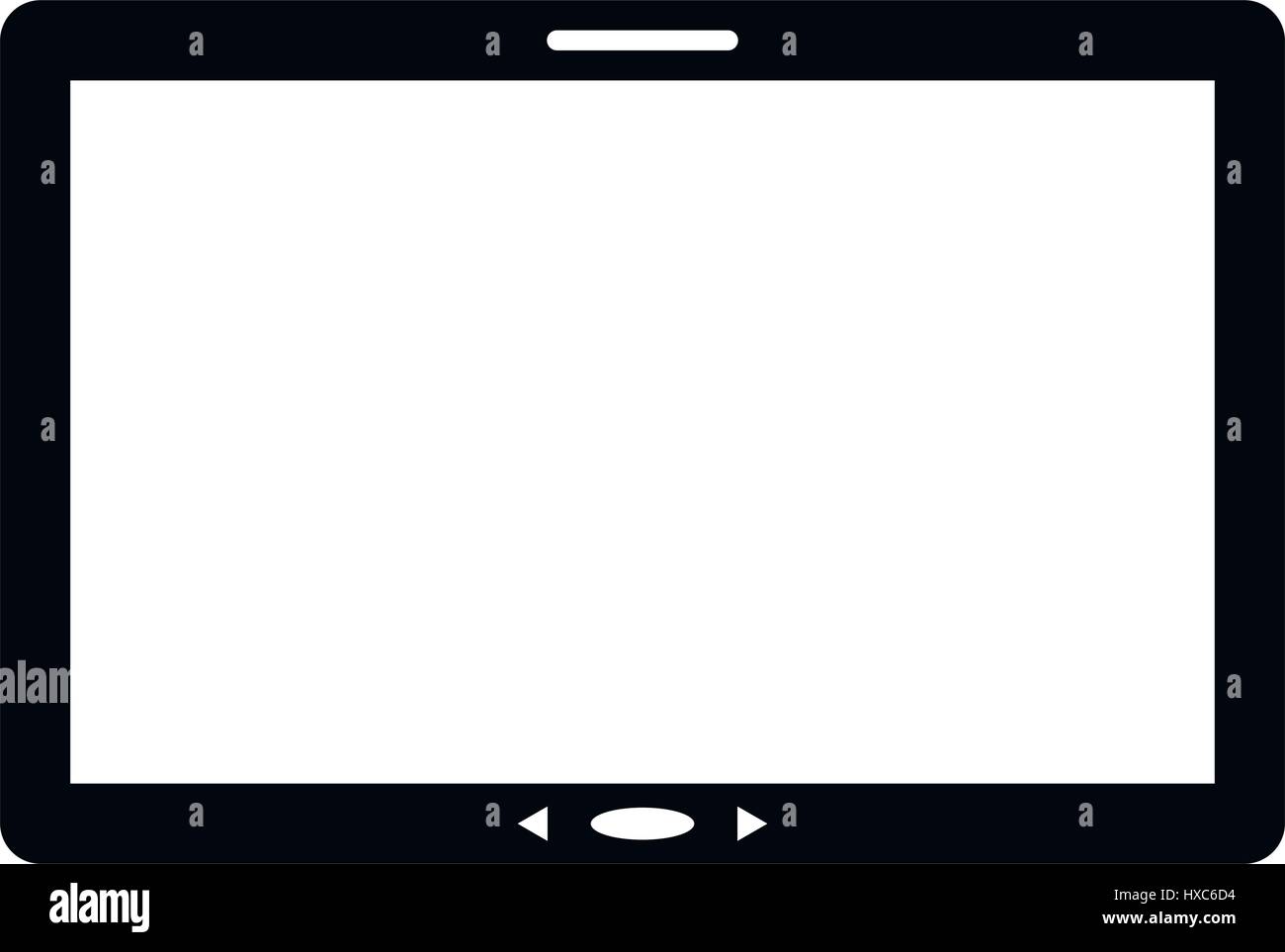 icon tablet illustrated on white background in vector Stock Vector ...