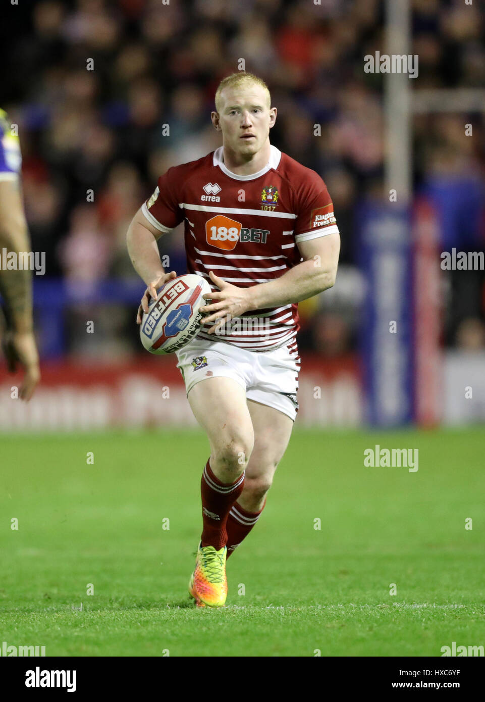Liam Farrell, Warrington Wolves Stock Photo - Alamy