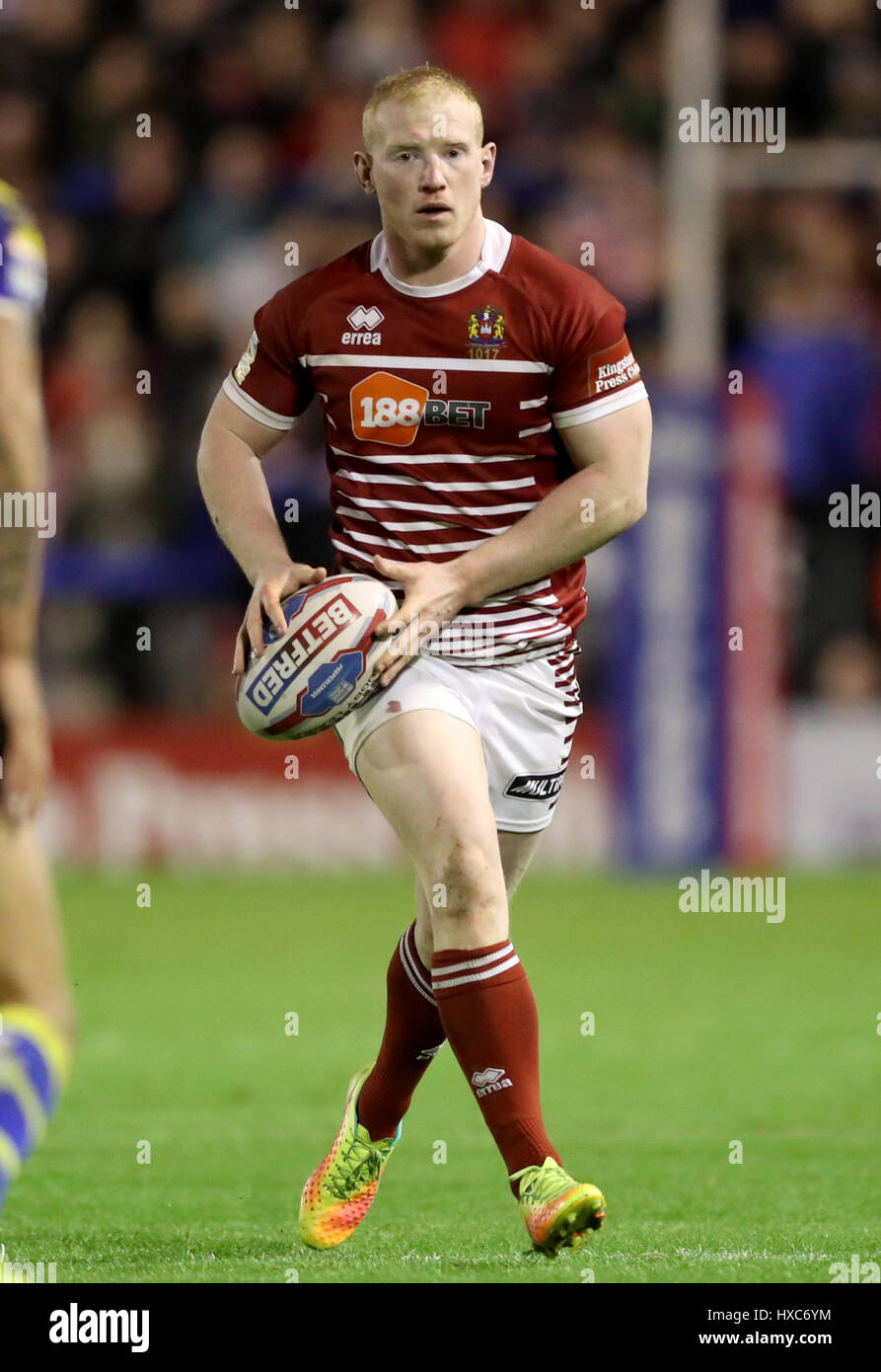 Liam Farrell, Warrington Wolves Stock Photo - Alamy
