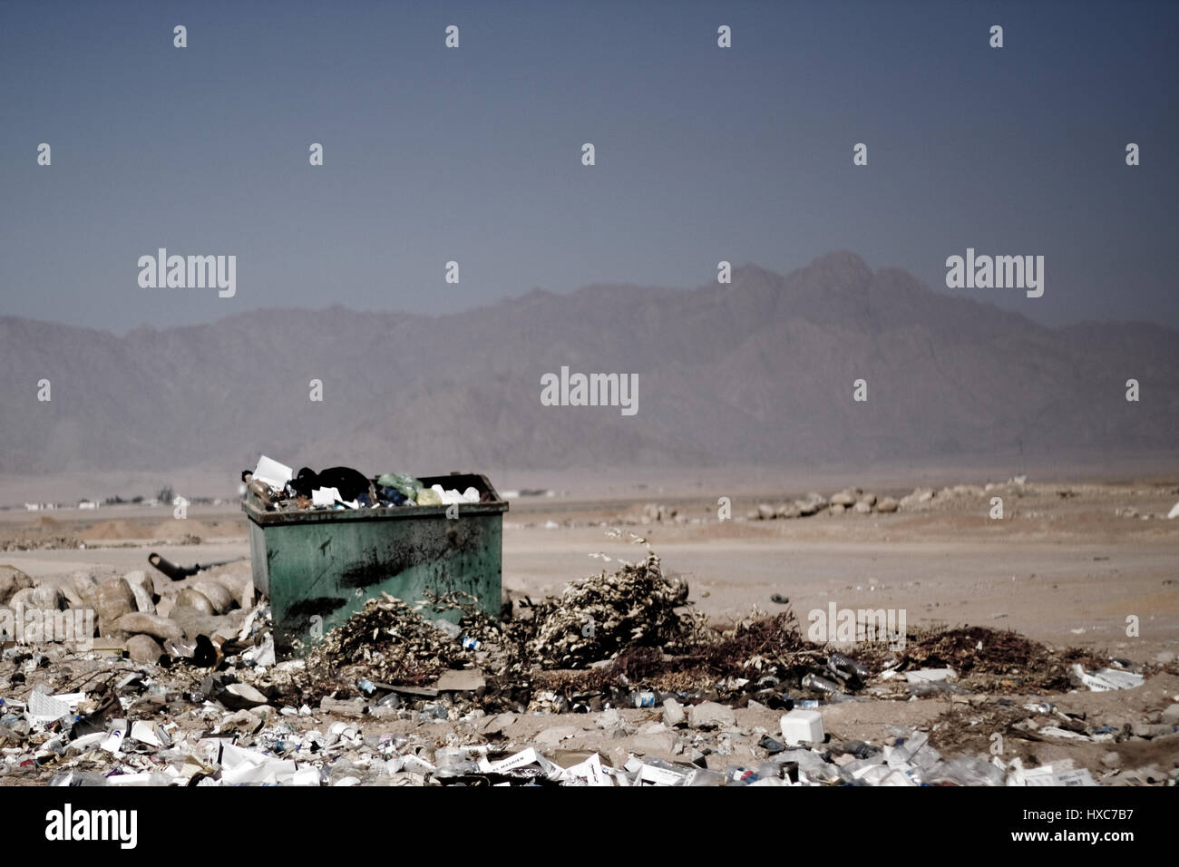 Waste container somewhere in Egypt Stock Photo - Alamy