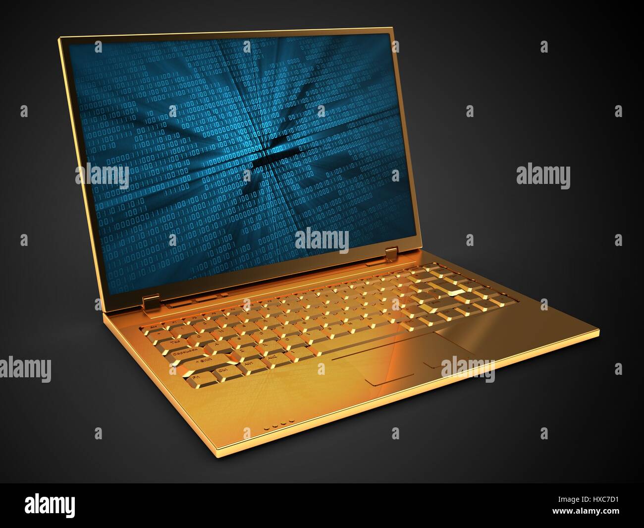 3d illustration of laptop computers Stock Photo - Alamy