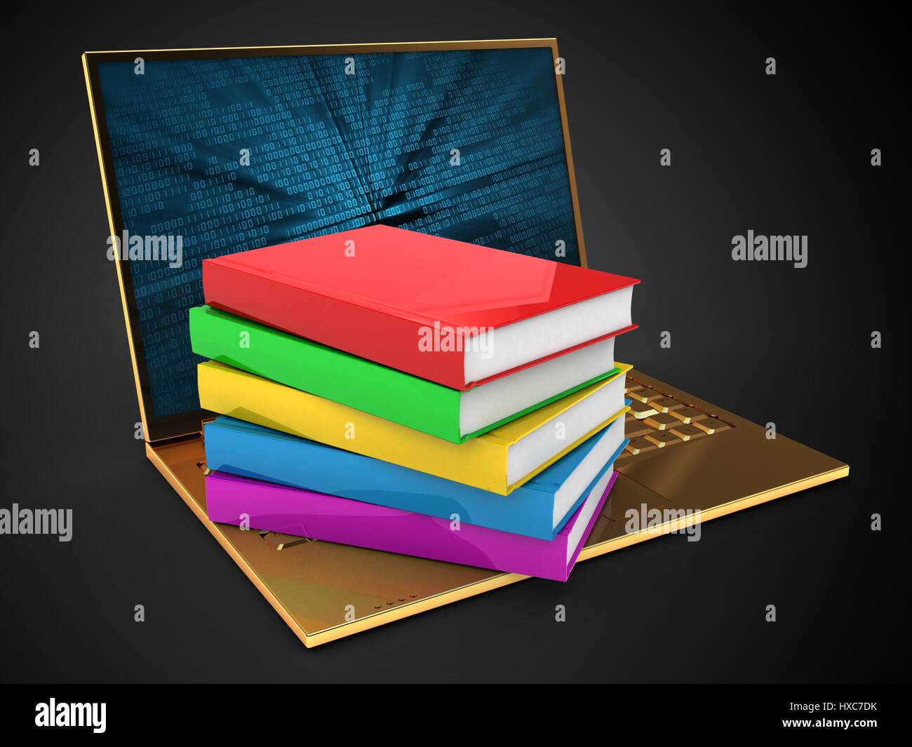 3d illustration of laptop computers Stock Photo - Alamy