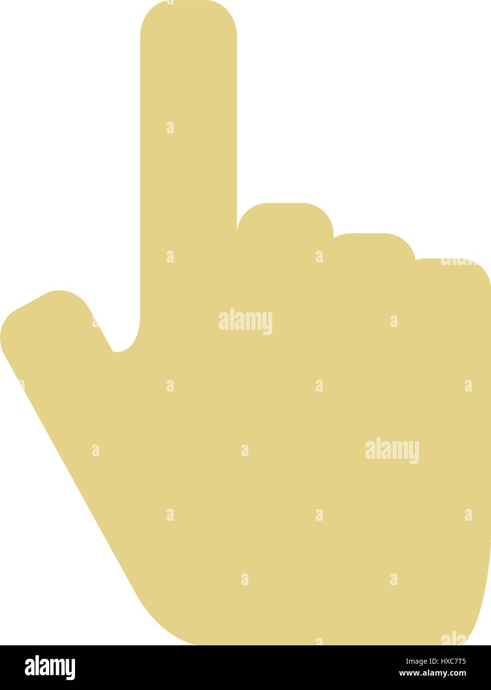 hand pointing illustrated on white background in vector Stock Vector ...