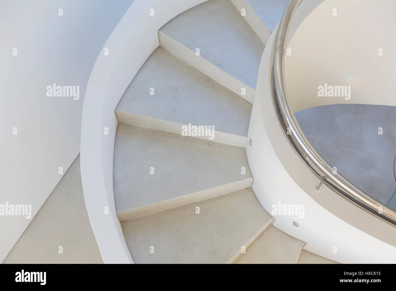 Concrete spiral staircase hi-res stock photography and images - Alamy
