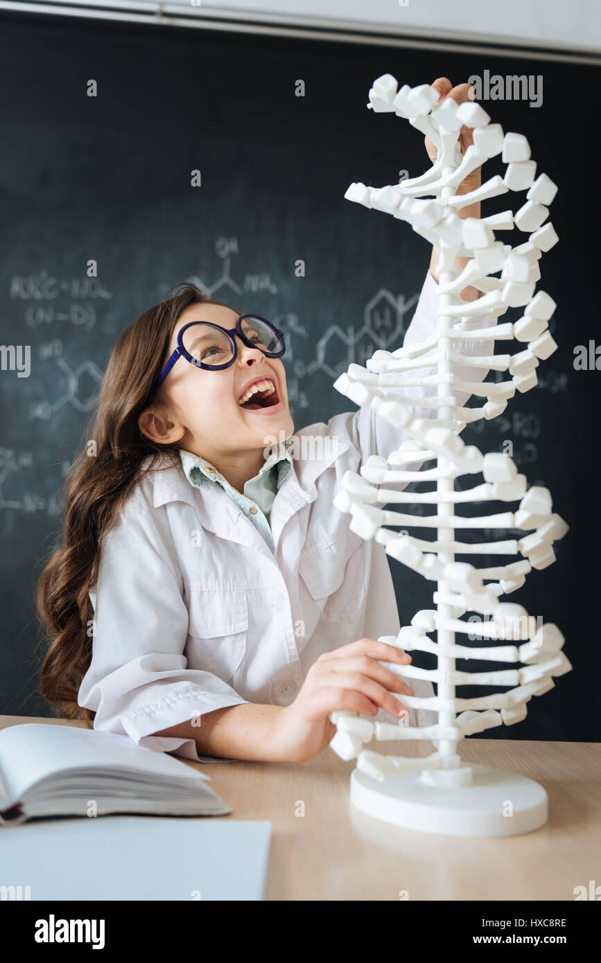 Enjoying my first microbiology investigation . Delighted joyful capable ...