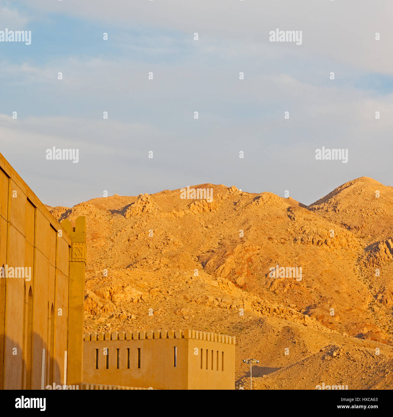 fort battlesment sky and star brick in oman muscat the old defensive ...