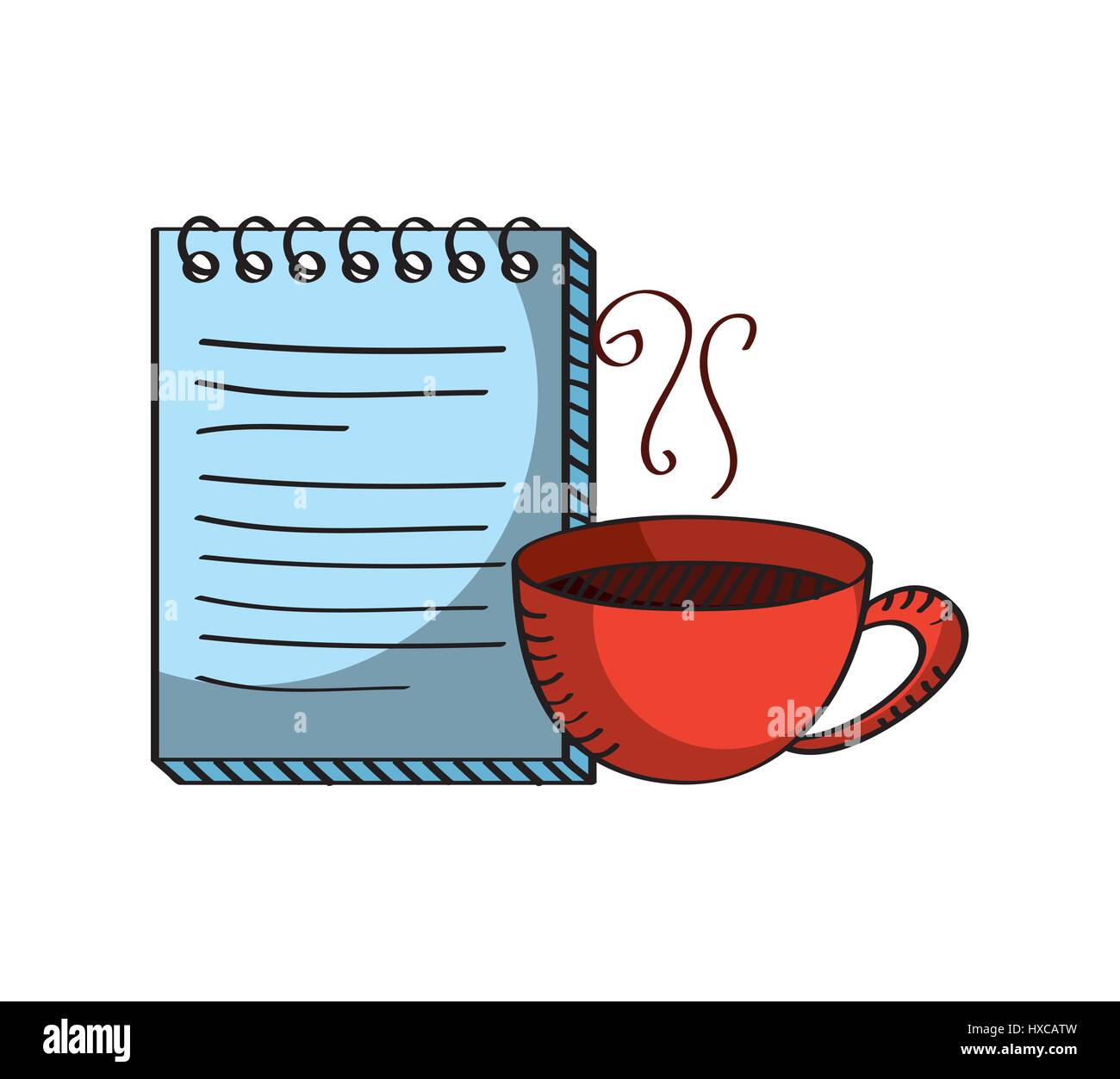 Notepad mug icon Stock Vector Images - Alamy