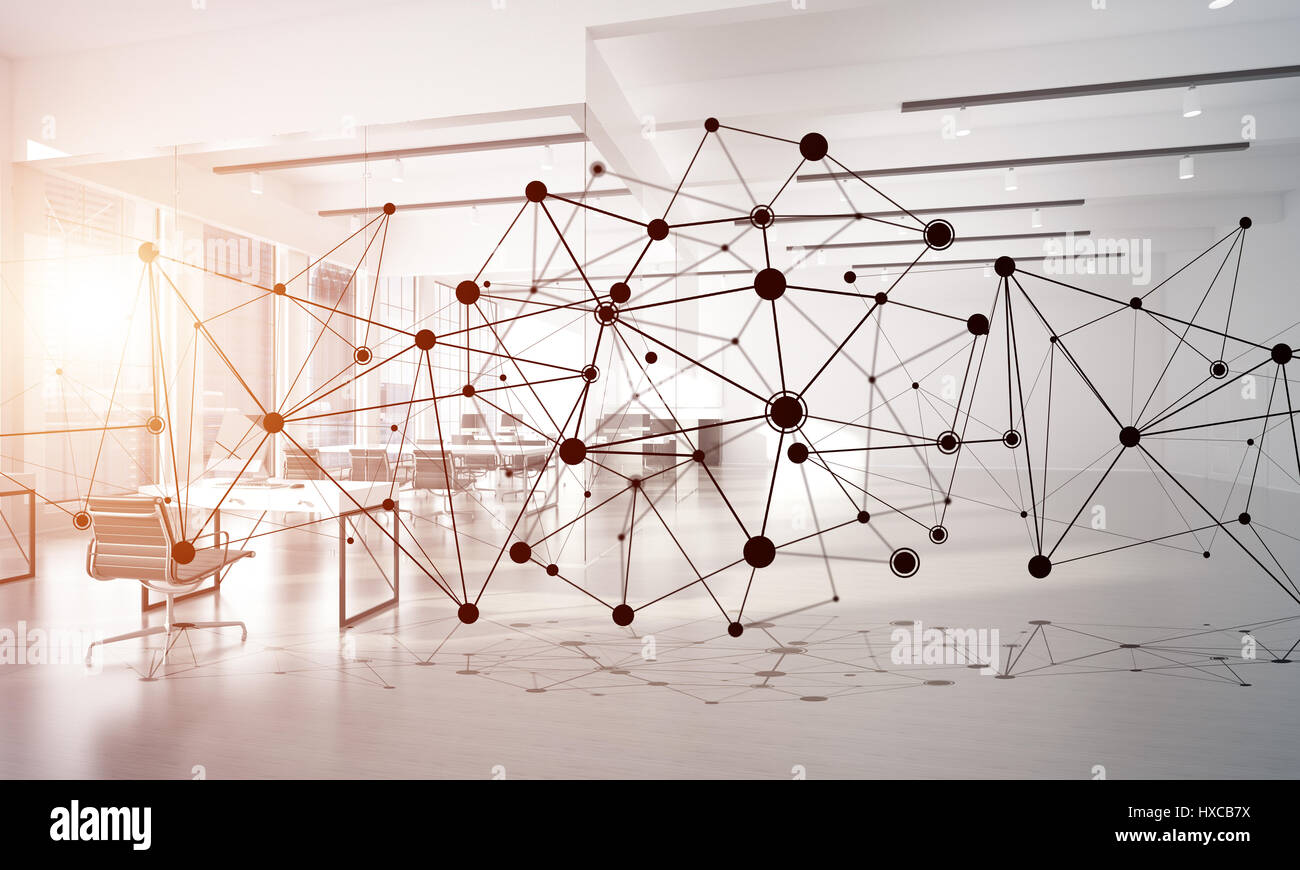 Networking and wireless connection as concept for effective modern ...