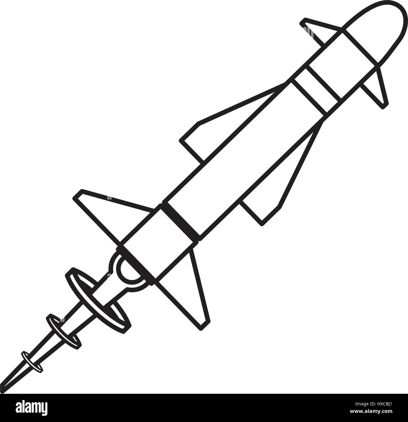 Missile rocket weapon Stock Vector Image & Art - Alamy