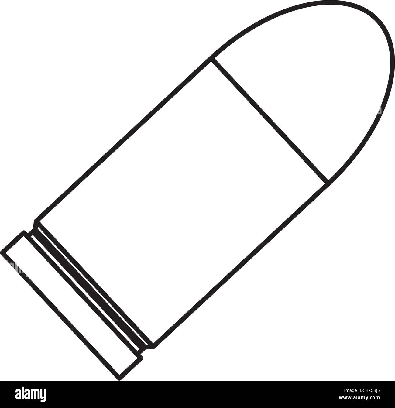 Isolated bullet gun Stock Vector Image & Art - Alamy