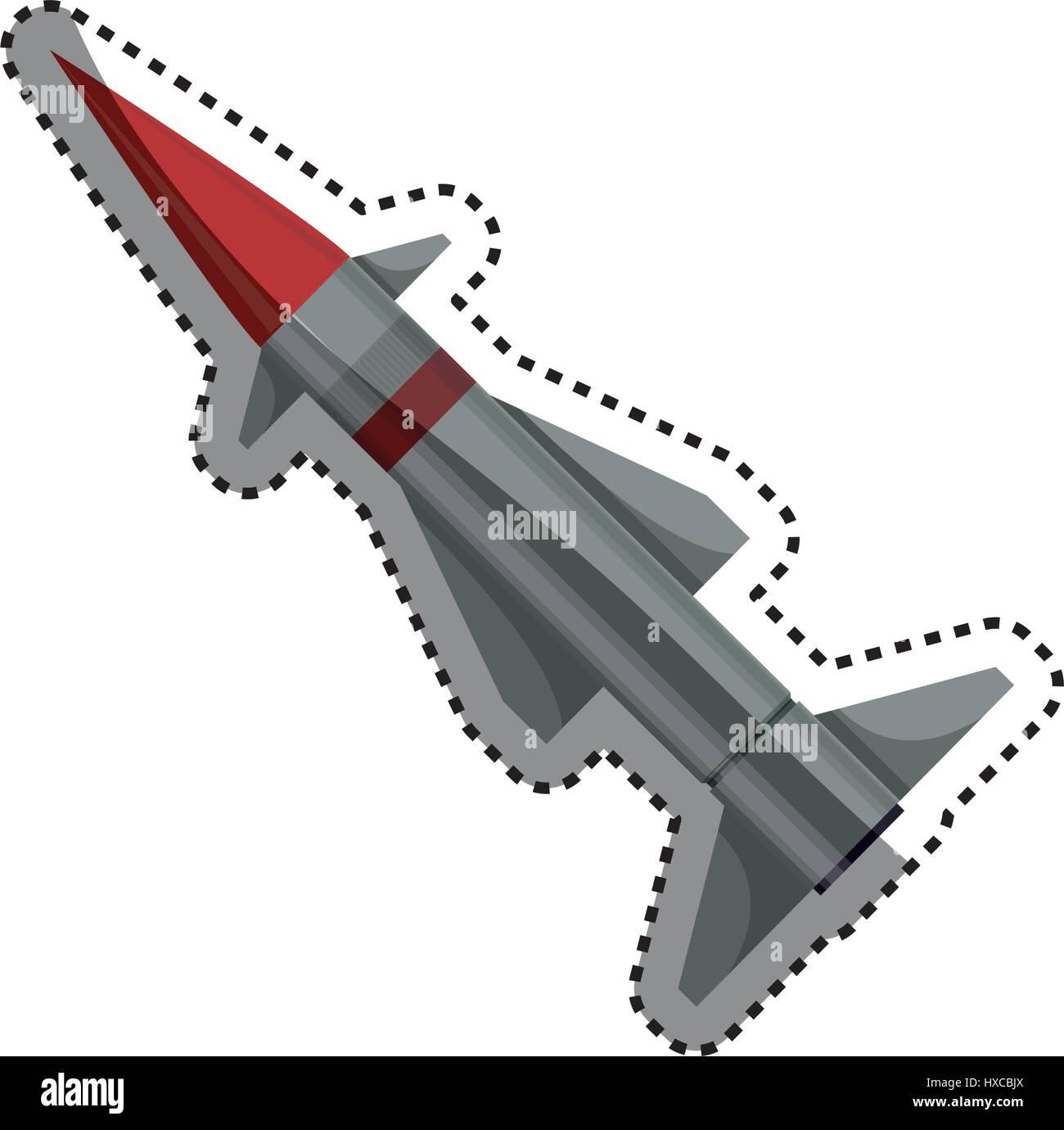 Missile rocket weapon Stock Vector Image & Art - Alamy