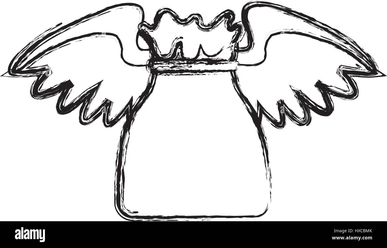 Money bag with wings Stock Vector Image & Art - Alamy