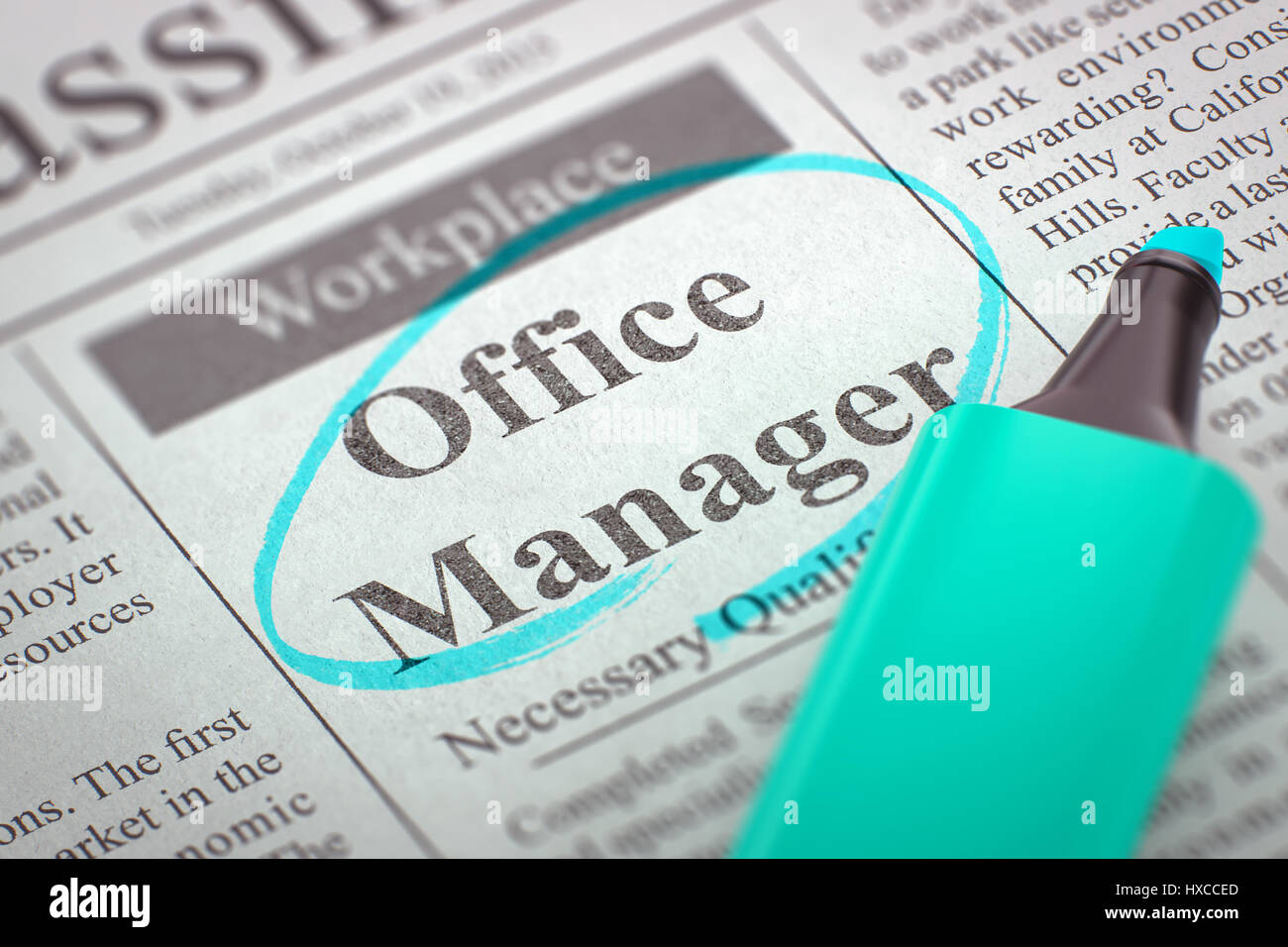 Office manager hi-res stock photography and images - Alamy