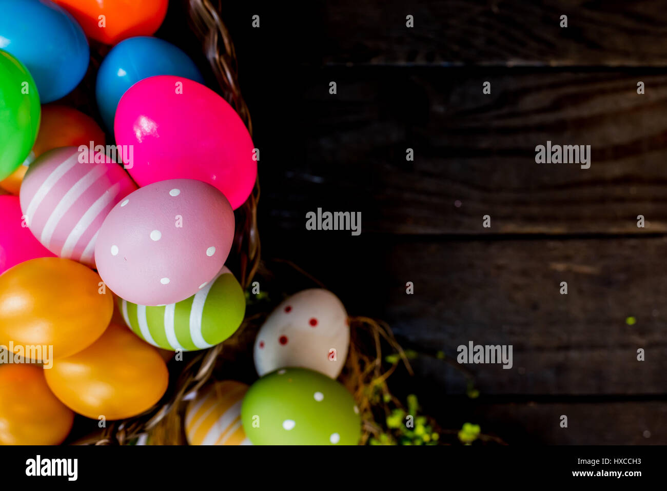Happy Easter day, bunny and egg, Christians worldwide celebrate Stock ...