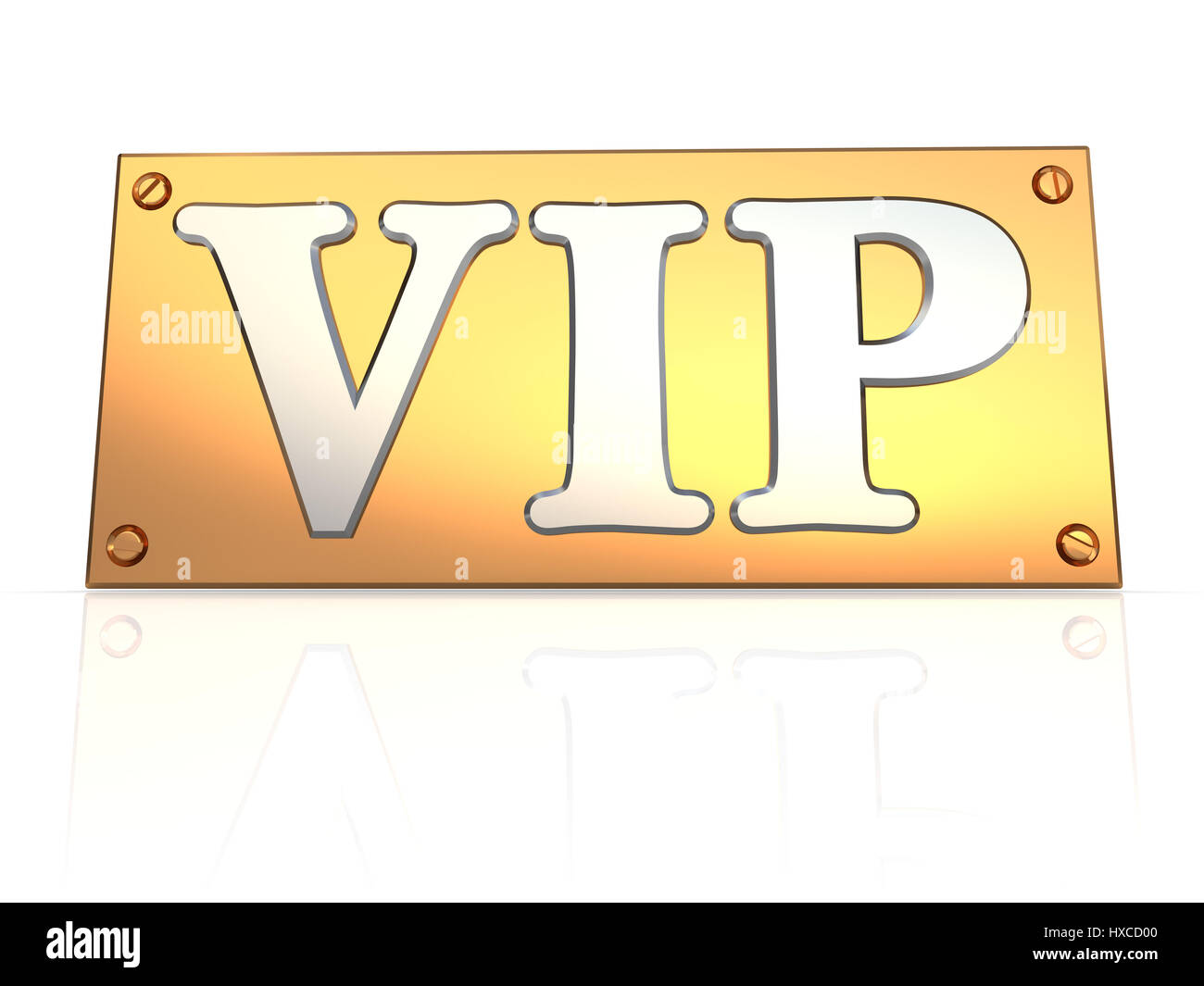 3d illustration golden text vip hi-res stock photography and images - Alamy