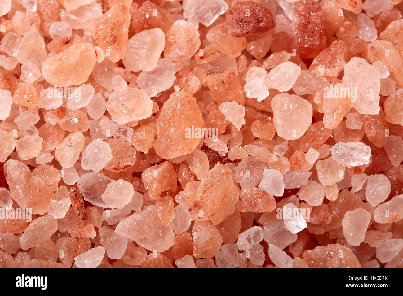 Pink Salt from the Himalayas mountains texture macro detail Stock Photo ...