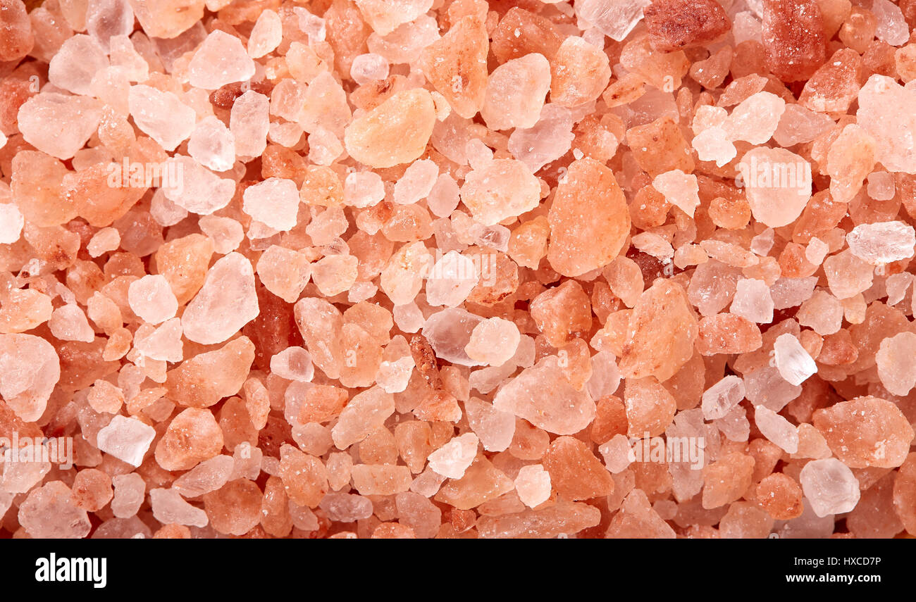 Pink Salt from the Himalayas mountains texture macro detail Stock Photo ...