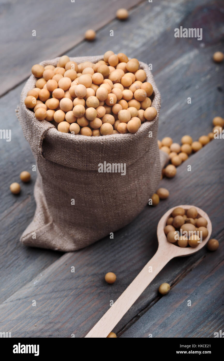 Sack of soya beans hi-res stock photography and images - Alamy