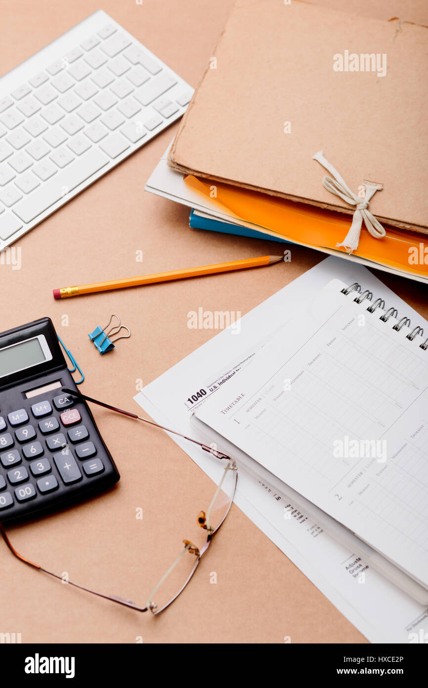 Time to fill individual income tax return form Stock Photo - Alamy