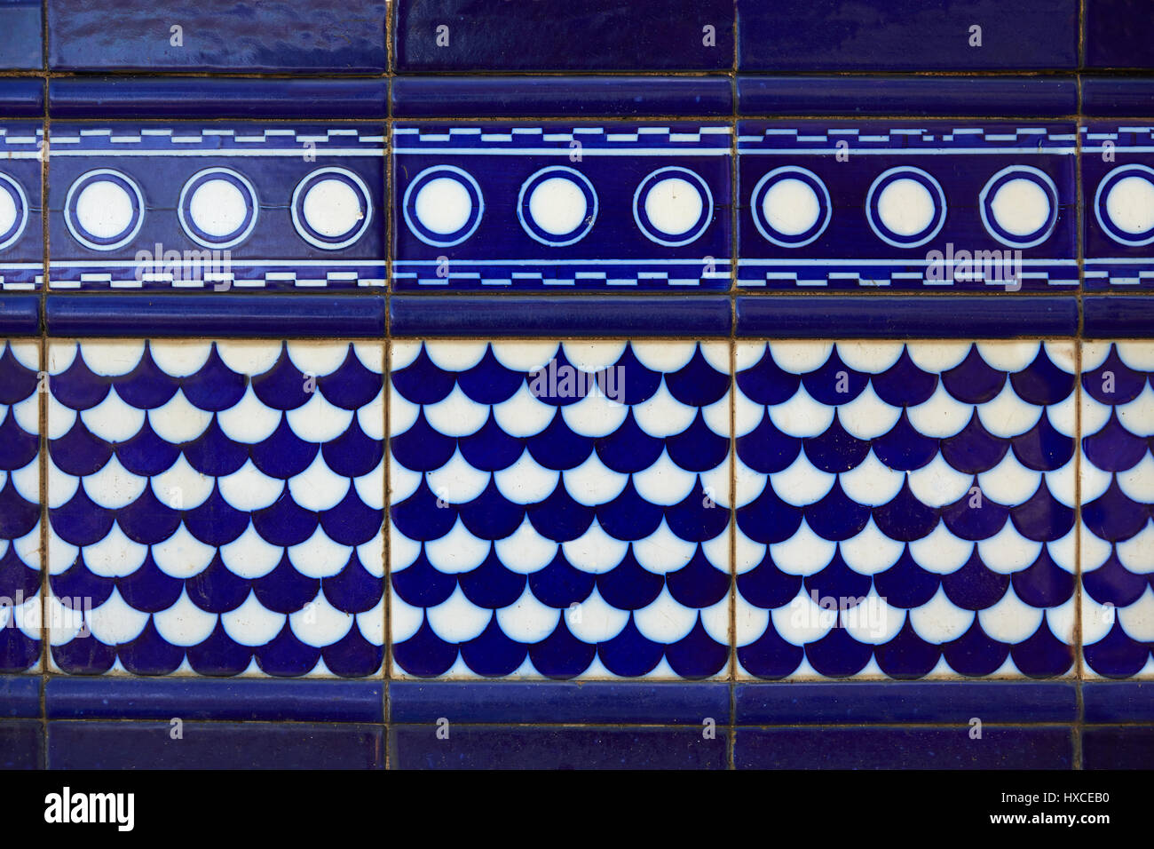 Clay tiles in Los Viveros park of Valencia at Spain Stock Photo - Alamy