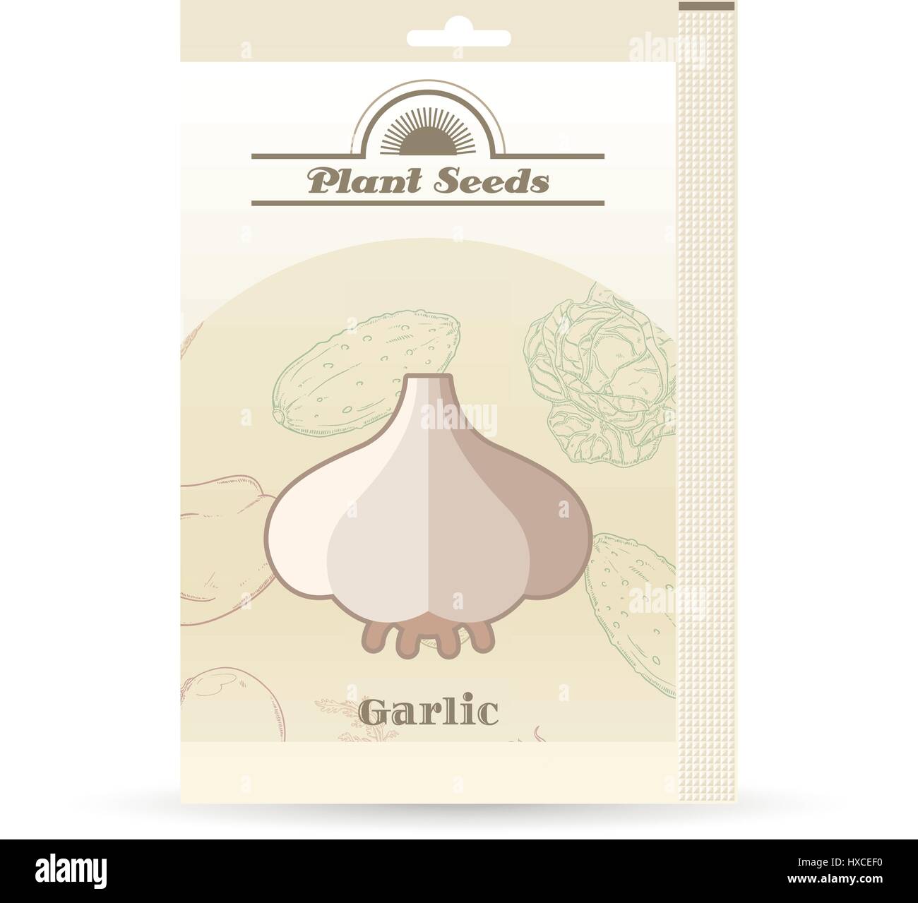 Pack of garlic seeds icon Stock Vector Image & Art - Alamy
