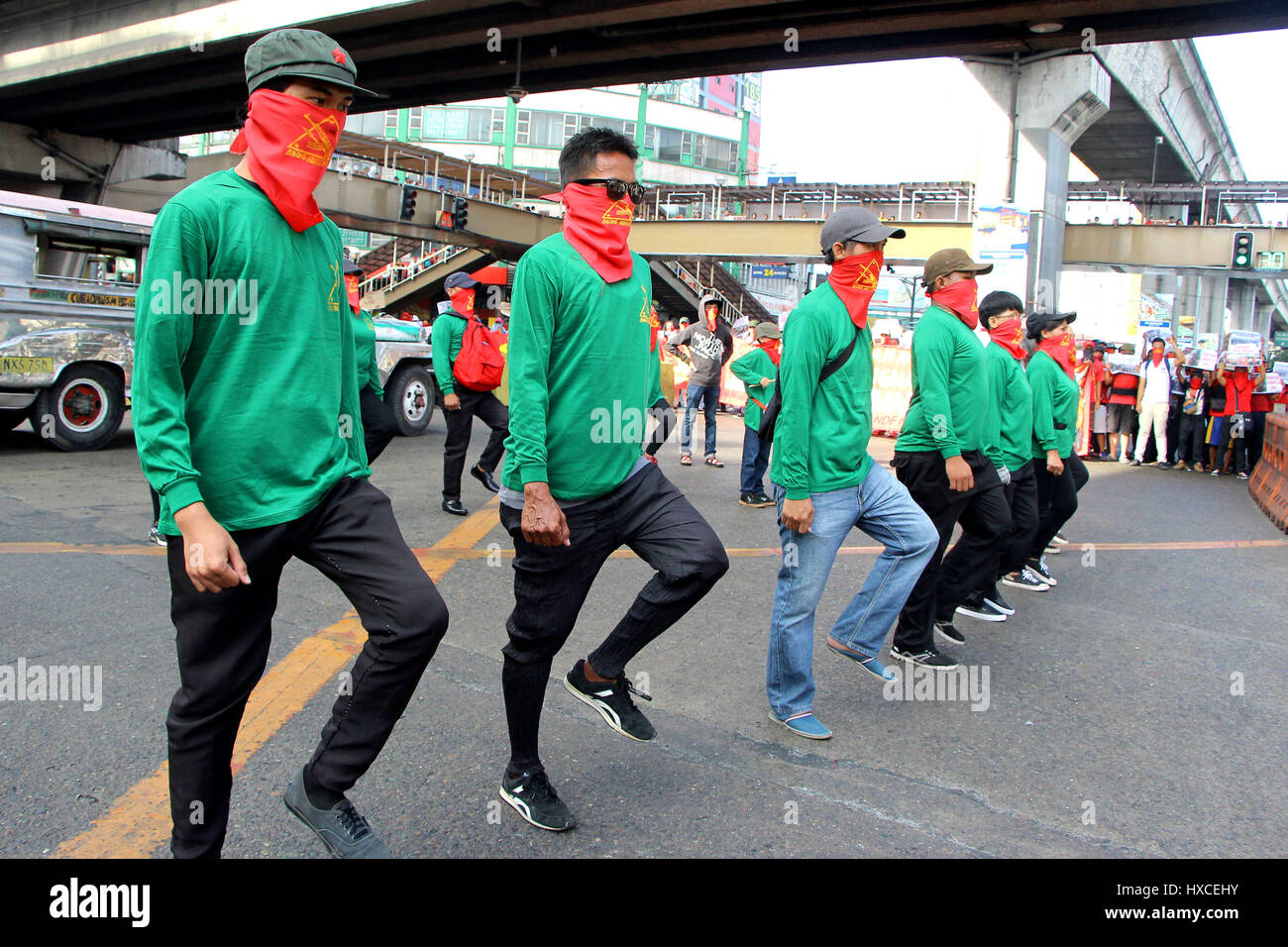 Philippines. 27th Mar, 2017. Members of various affiliated groups of ...