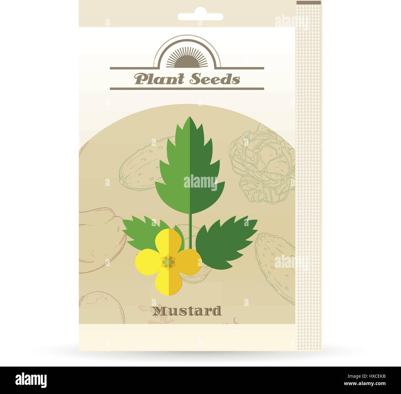 Mustard plant Stock Vector Images - Alamy