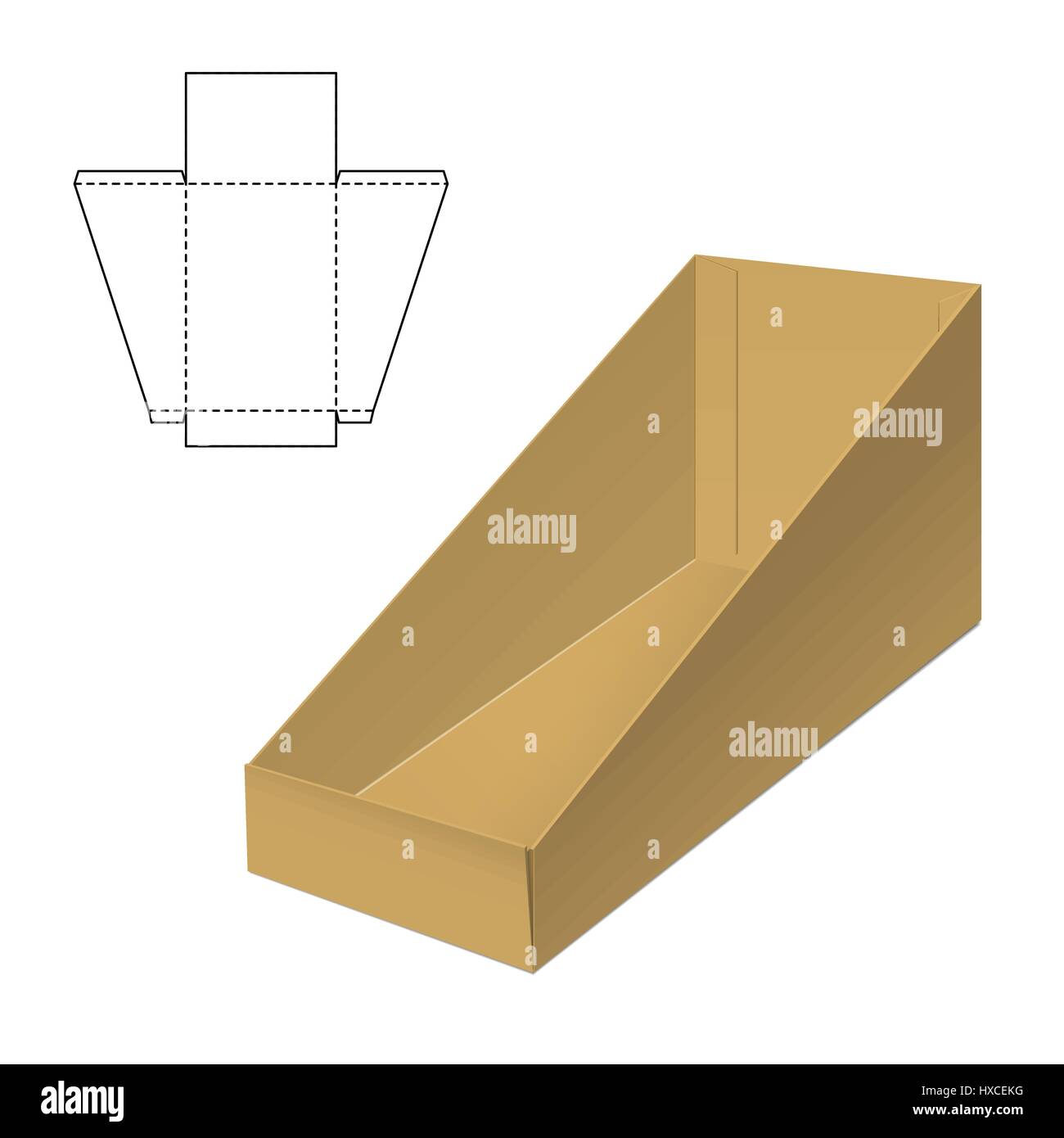 Vector Illustration of Clear Gift Carton Box for Design, Website ...