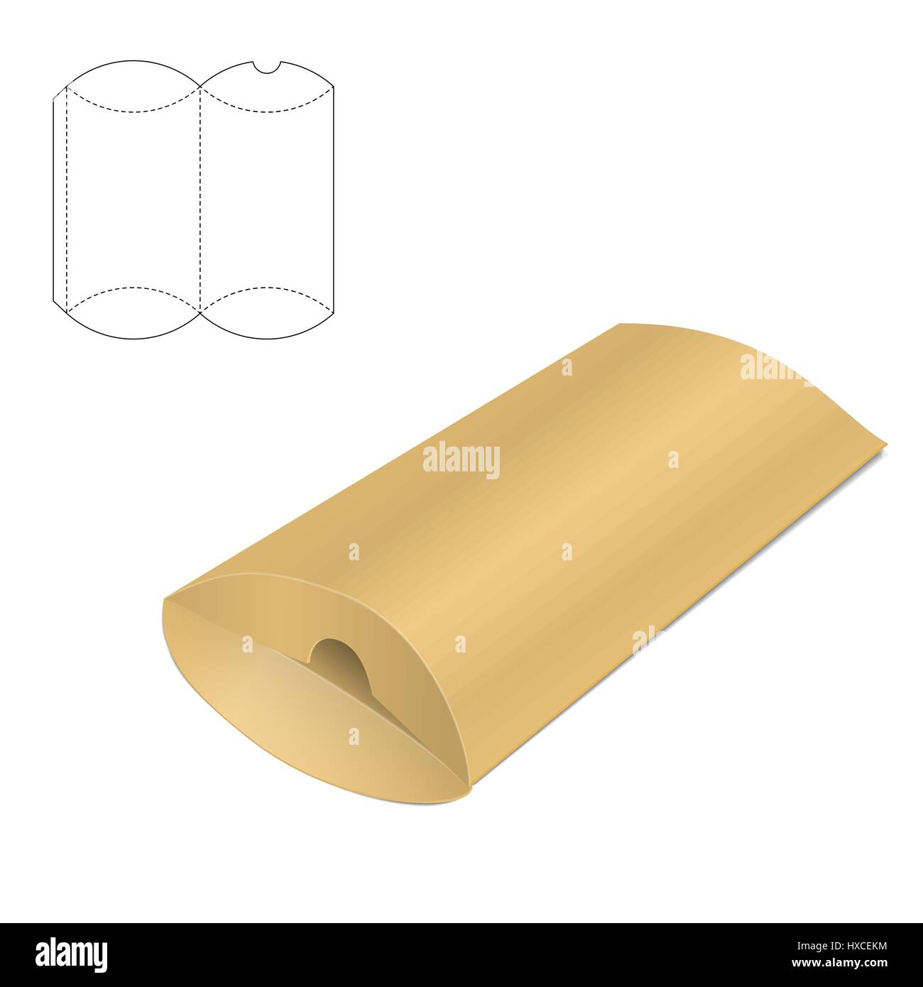 Vector Illustration of Clear Gift Carton Box for Design, Website ...