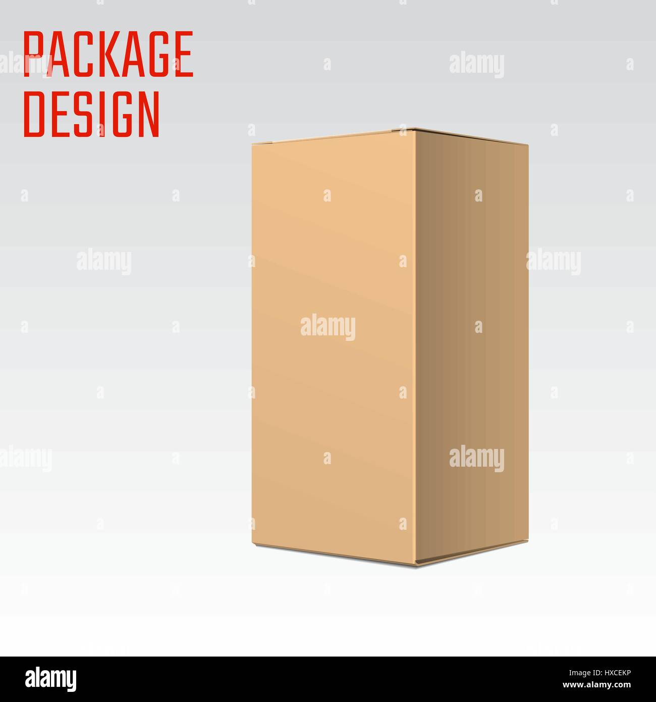Vector Illustration of Clear Gift Carton Box for Design, Website ...