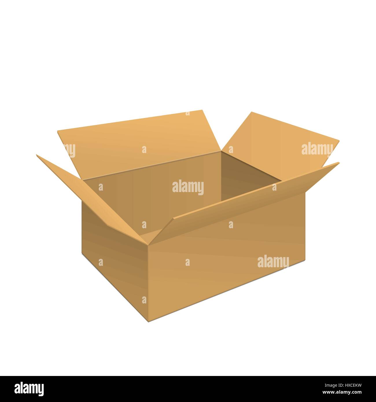 Vector Illustration of Clear Gift Carton Box for Design, Website ...