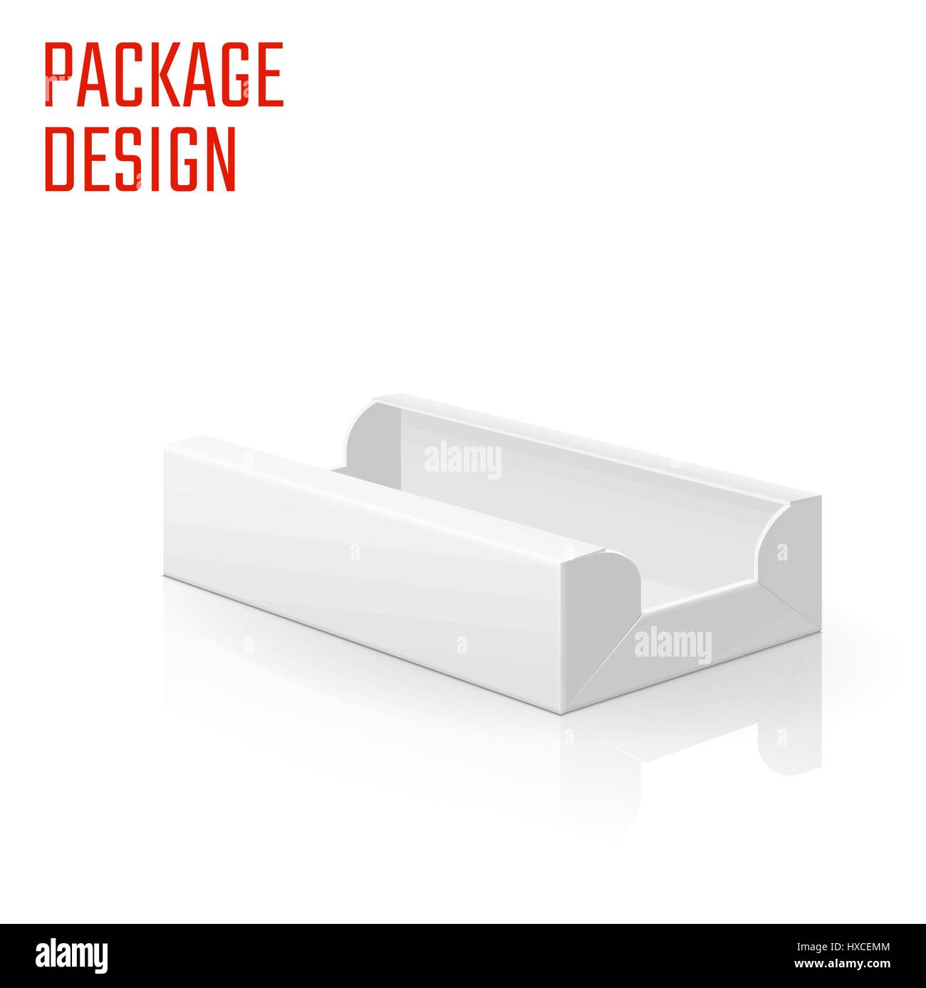 Vector Illustration of Clear Craft Box for Design, Website, Background ...