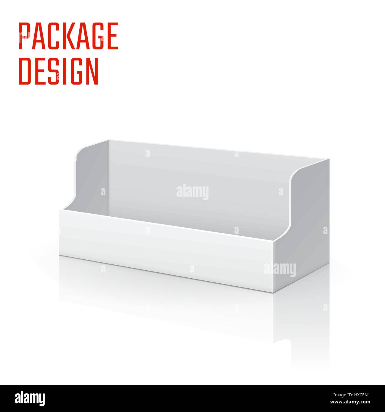 Vector Illustration of Clear Craft Box for Design, Website, Background ...