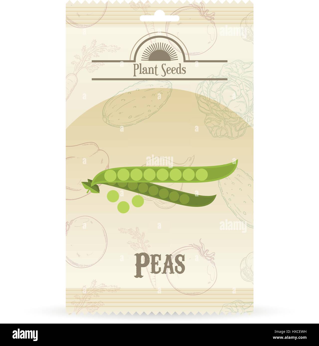 How to plant pea seeds Stock Vector Images - Alamy