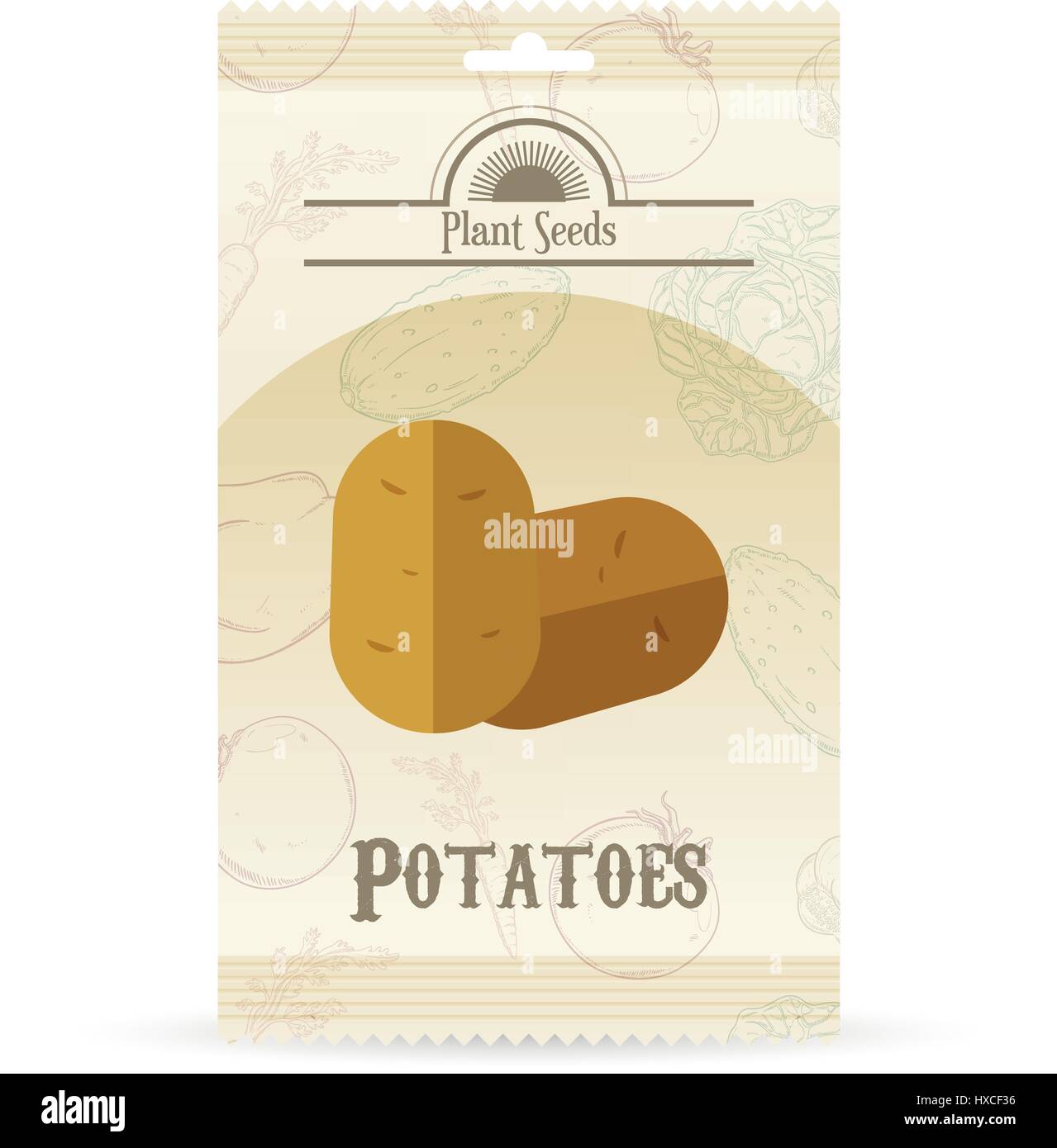 Pack of Potatoes seeds icon Stock Vector Image & Art - Alamy