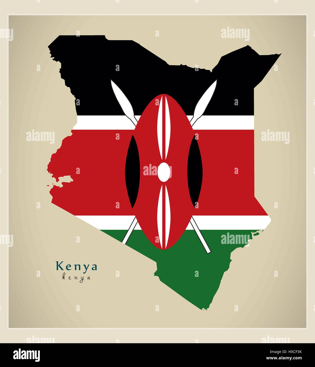 Kenya map with counties Stock Vector Images - Alamy