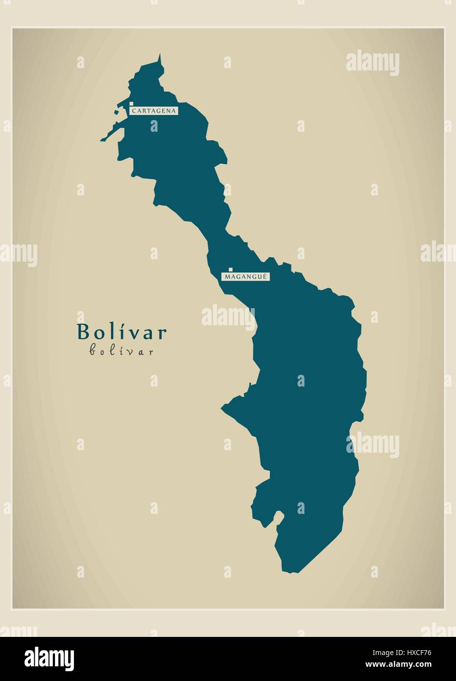 Map of bolivar hi-res stock photography and images - Alamy
