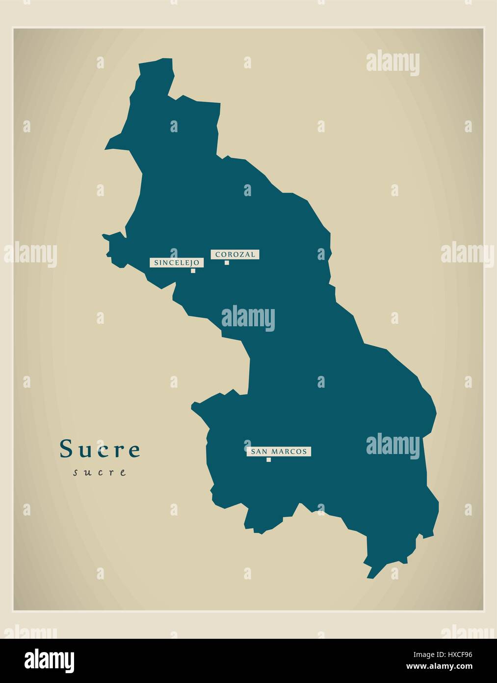 Map of sucre hi-res stock photography and images - Alamy